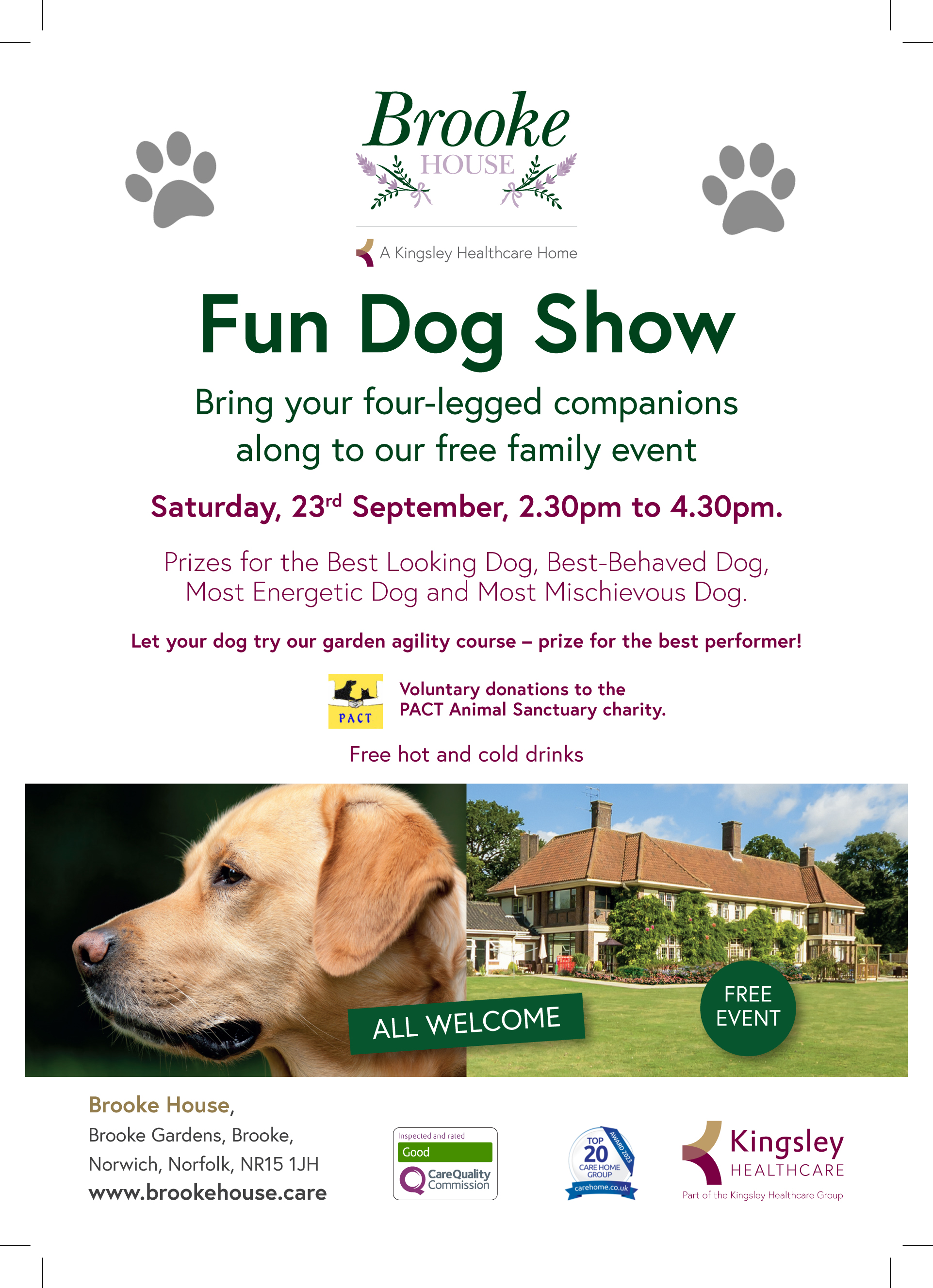 PACT - Sponsored charity events,animal shelter, norfolk animal sanctuary